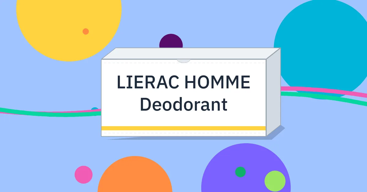 Symbolbild: Packung mit der Aufschrift LIERAC HOMME Deodorant (PZN 17826098) – Verfügbarkeit und Bezug in Apotheken in Frankfurt am Main