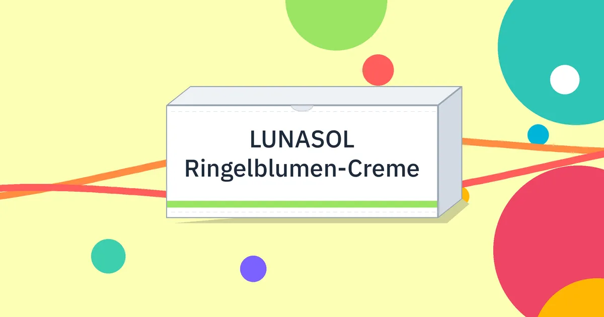 Symbolbild: Packung mit der Aufschrift LUNASOL Ringelblumen-Creme (PZN 19755706) – Verfügbarkeit und Bezug in Apotheken in Frankfurt am Main