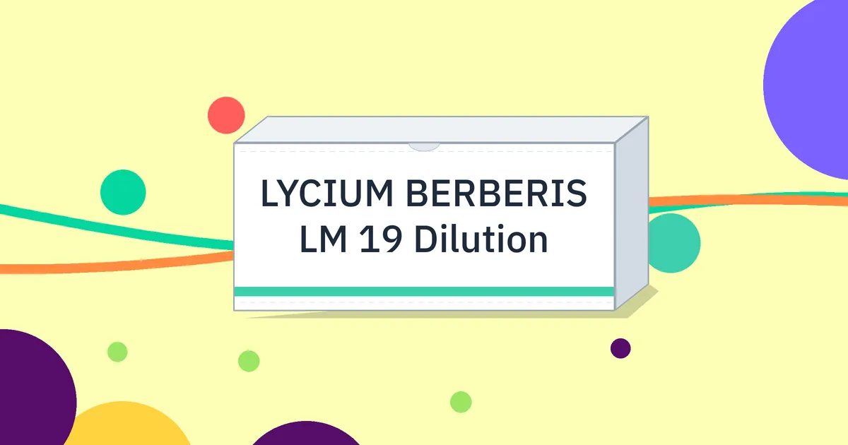 Symbolbild: Packung mit der Aufschrift LYCIUM BERBERIS LM 19 Dilution (PZN 13537167) – Verfügbarkeit und Bezug in Apotheken in Frankfurt am Main