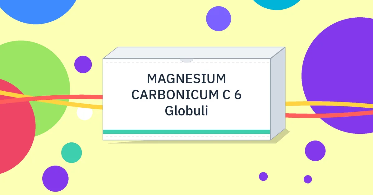 Symbolbild: Packung mit der Aufschrift MAGNESIUM CARBONICUM C 6 Globuli (PZN 16670458) – Verfügbarkeit und Bezug in Apotheken in Frankfurt am Main