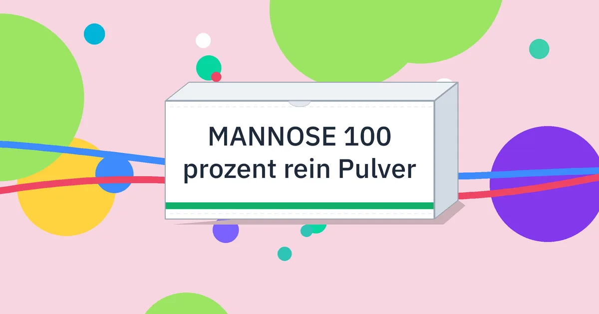 Symbolbild: Packung mit der Aufschrift MANNOSE 100 prozent rein Pulver (PZN 07572372) – Verfügbarkeit und Bezug in Apotheken in Frankfurt am Main