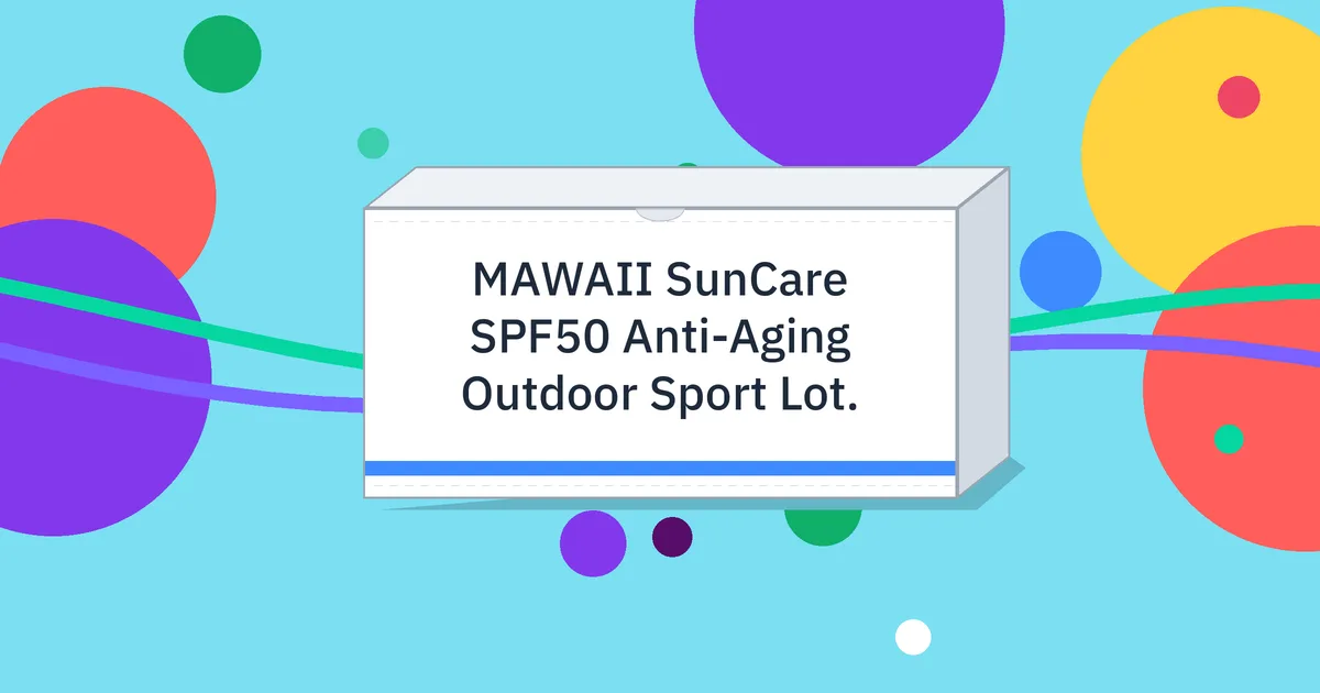 Symbolbild: Packung mit der Aufschrift MAWAII SunCare SPF50 Anti-Aging Outdoor Sport Lot. (PZN 09695015) – Verfügbarkeit und Bezug in Apotheken in Frankfurt am Main