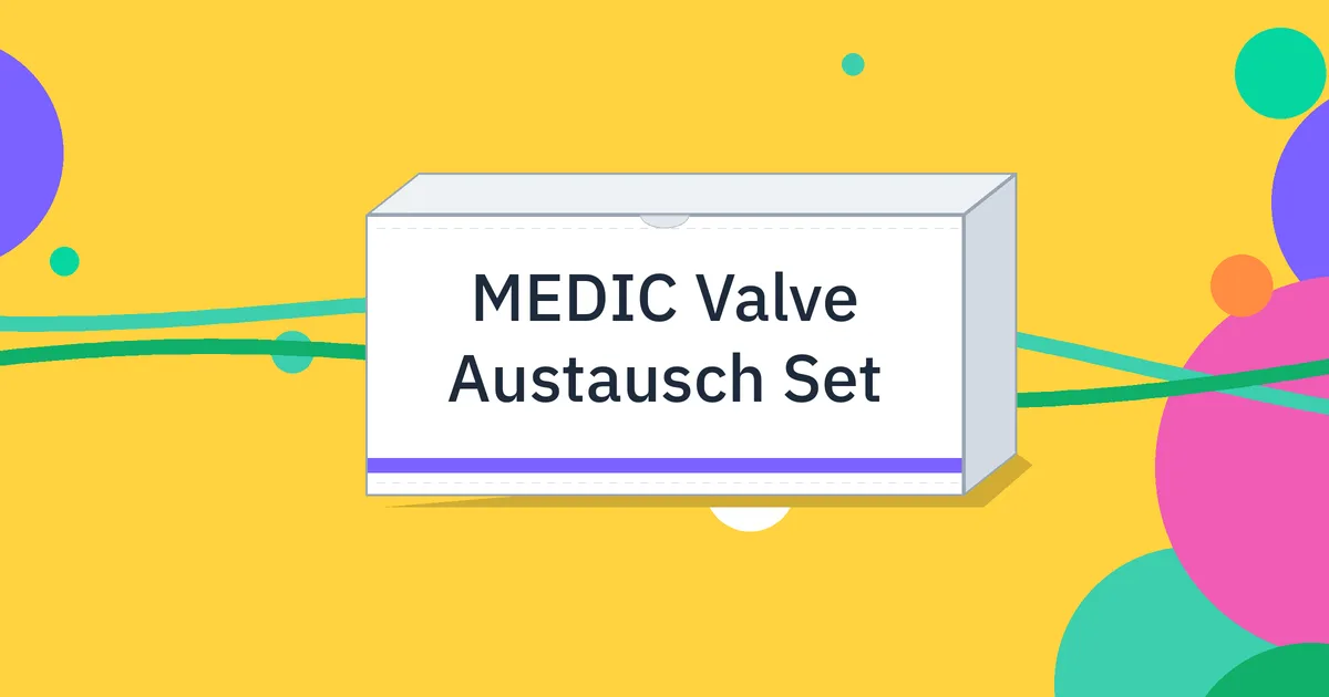 Symbolbild: Packung mit der Aufschrift MEDIC Valve Austausch Set (PZN 15657303) – Verfügbarkeit und Bezug in Apotheken in Frankfurt am Main