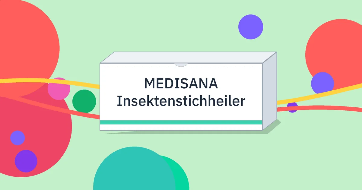 Symbolbild: Packung mit der Aufschrift MEDISANA Insektenstichheiler (PZN 19406294) – Verfügbarkeit und Bezug in Apotheken in Frankfurt am Main