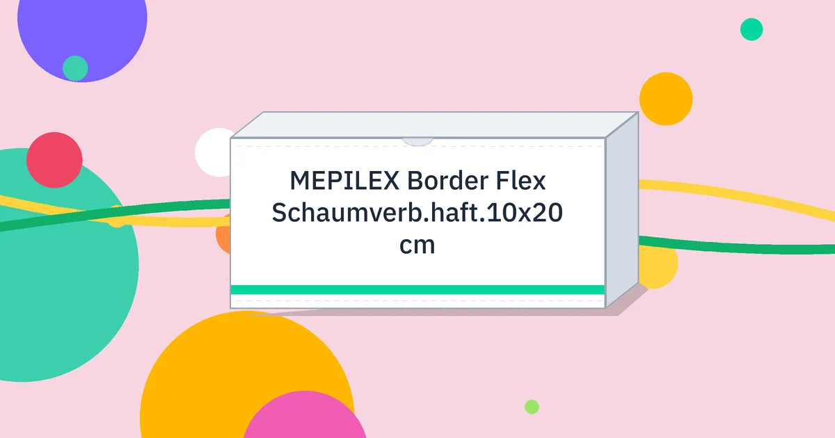 Symbolbild: Packung mit der Aufschrift MEPILEX Border Flex Schaumverb.haft.10x20 cm (PZN 19785392) – Verfügbarkeit und Bezug in Apotheken in Frankfurt am Main