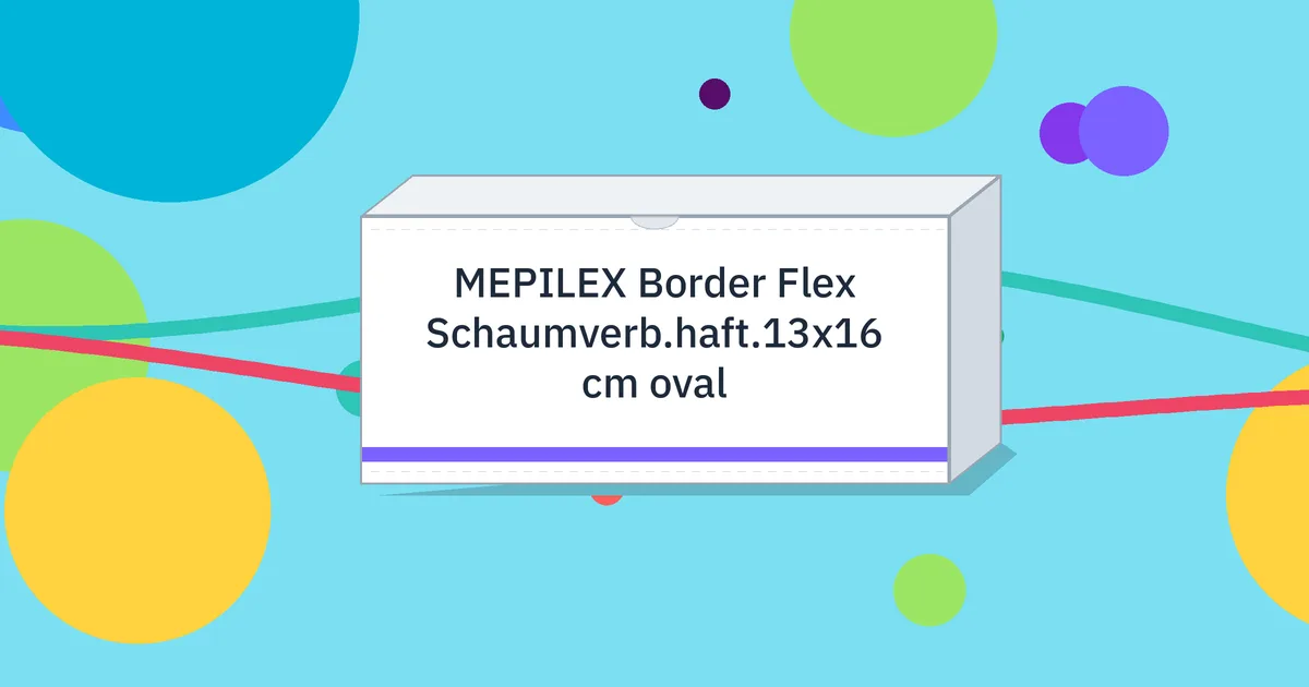 Symbolbild: Packung mit der Aufschrift MEPILEX Border Flex Schaumverb.haft.13x16 cm oval (PZN 14412195) – Verfügbarkeit und Bezug in Apotheken in Frankfurt am Main