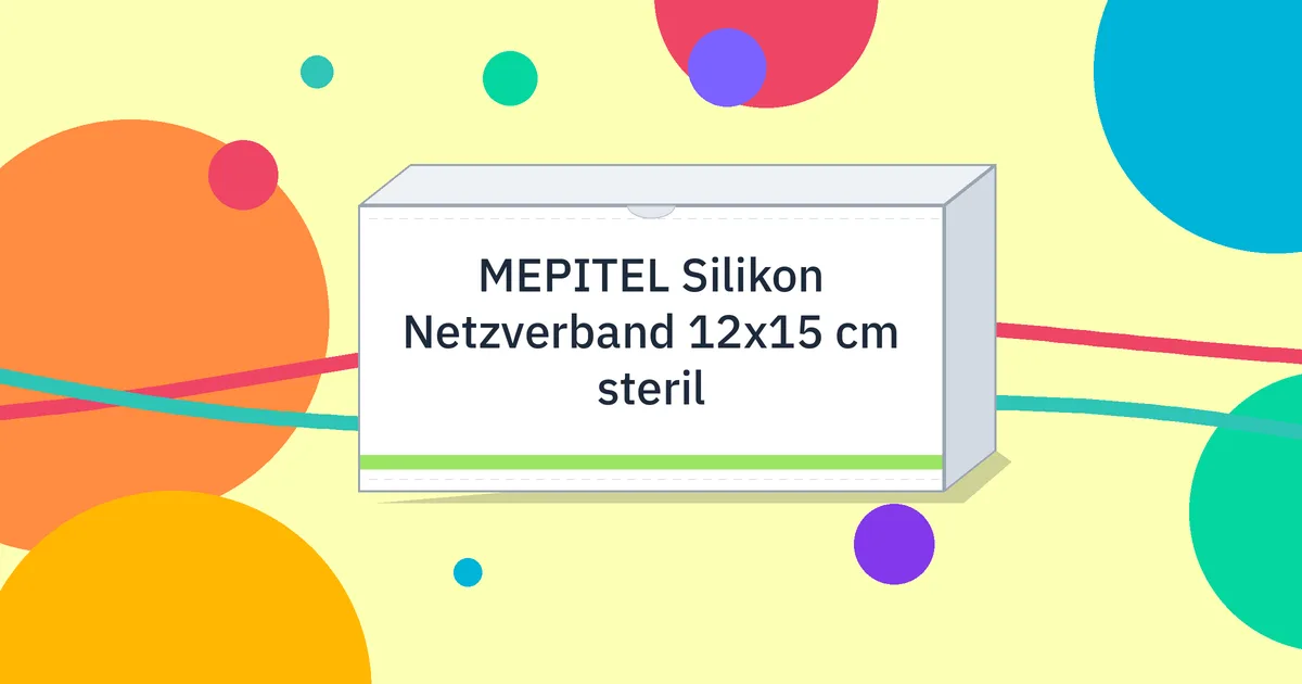 Symbolbild: Packung mit der Aufschrift MEPITEL Silikon Netzverband 12x15 cm steril (PZN 05139903) – Verfügbarkeit und Bezug in Apotheken in Frankfurt am Main