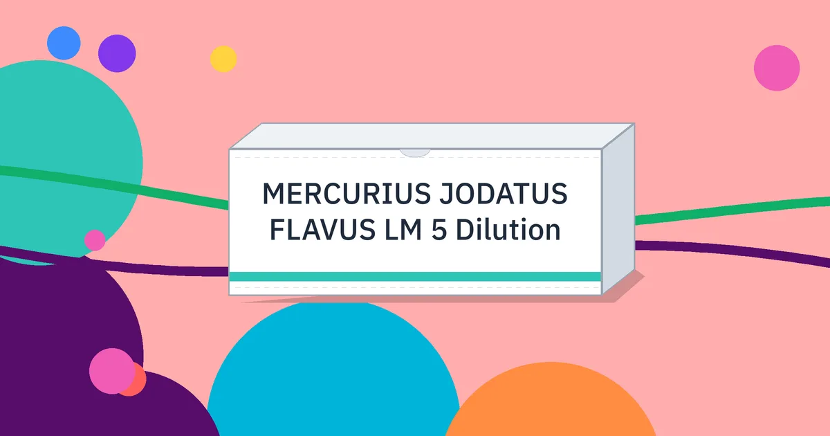 Symbolbild: Packung mit der Aufschrift MERCURIUS JODATUS FLAVUS LM 5 Dilution (PZN 12951746) – Verfügbarkeit und Bezug in Apotheken in Frankfurt am Main