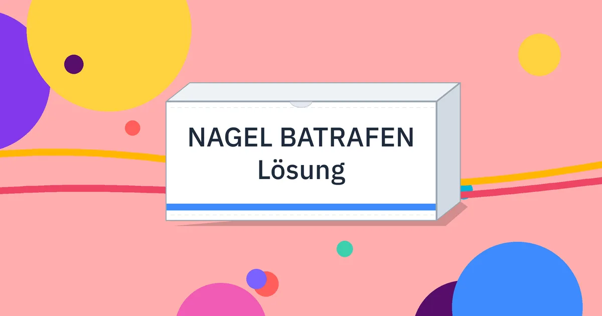Symbolbild: Packung mit der Aufschrift NAGEL BATRAFEN Lösung (PZN 04512286) – Verfügbarkeit und Bezug in Apotheken in Frankfurt am Main