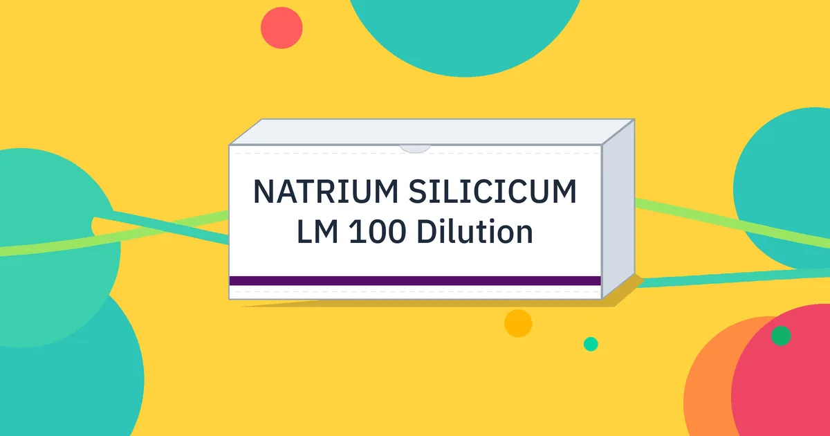 Symbolbild: Packung mit der Aufschrift NATRIUM SILICICUM LM 100 Dilution (PZN 12967109) – Verfügbarkeit und Bezug in Apotheken in Frankfurt am Main