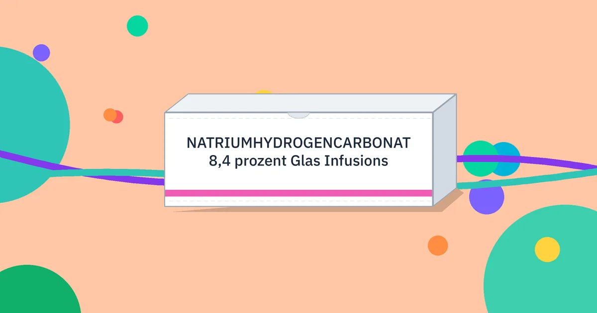 Symbolbild: Packung mit der Aufschrift NATRIUMHYDROGENCARBONAT 8,4 prozent Glas Infusions (PZN 01678218) – Verfügbarkeit und Bezug in Apotheken in Frankfurt am Main