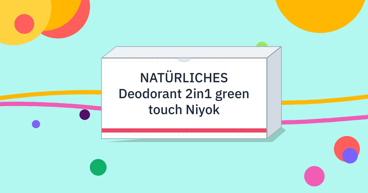Symbolbild: Packung mit der Aufschrift NATÜRLICHES Deodorant 2in1 green touch Niyok (PZN 17535544) – Verfügbarkeit und Bezug in Apotheken in Frankfurt am Main