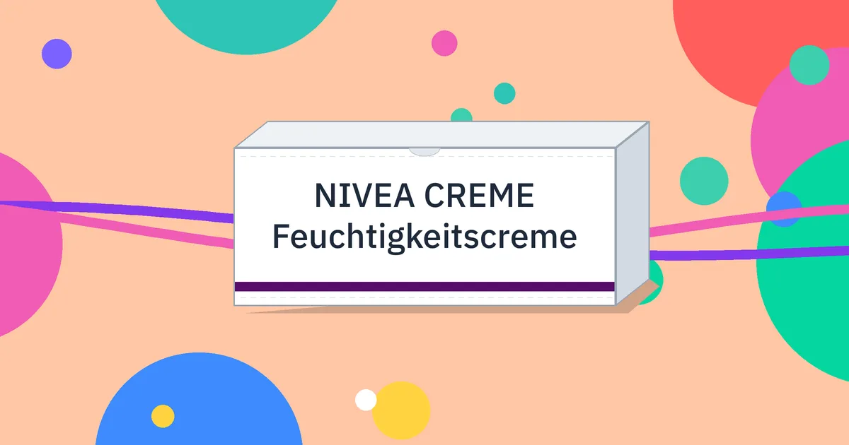 Symbolbild: Packung mit der Aufschrift NIVEA CREME Feuchtigkeitscreme (PZN 11242605) – Verfügbarkeit und Bezug in Apotheken in Frankfurt am Main