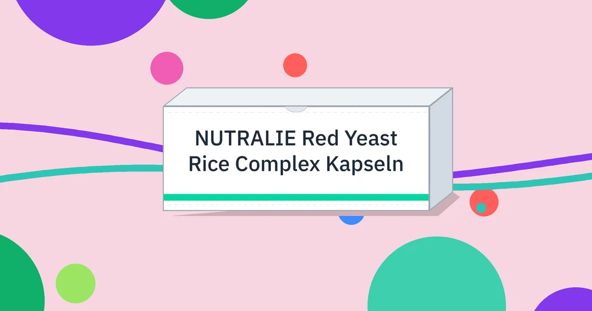 Symbolbild: Packung mit der Aufschrift NUTRALIE Red Yeast Rice Complex Kapseln (PZN 18408032) – Verfügbarkeit und Bezug in Apotheken in Frankfurt am Main