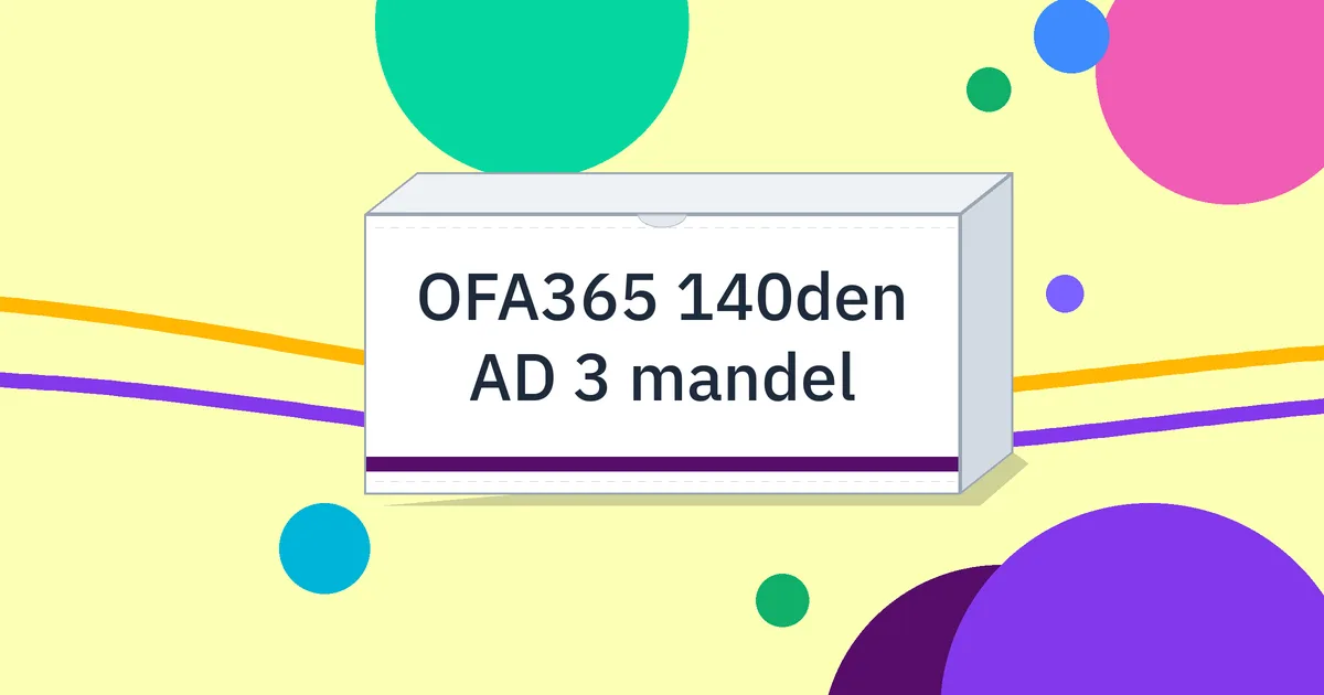 Symbolbild: Packung mit der Aufschrift OFA365 140den AD 3 mandel (PZN 16722818) – Verfügbarkeit und Bezug in Apotheken in Frankfurt am Main