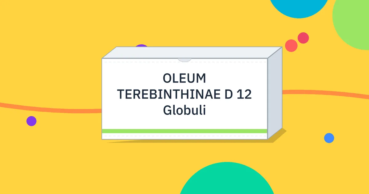 Symbolbild: Packung mit der Aufschrift OLEUM TEREBINTHINAE D 12 Globuli (PZN 07176021) – Verfügbarkeit und Bezug in Apotheken in Frankfurt am Main