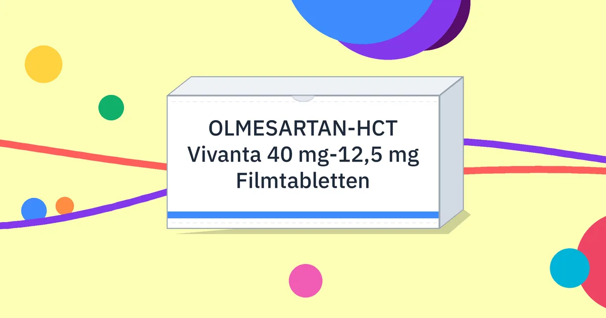 Symbolbild: Packung mit der Aufschrift OLMESARTAN-HCT Vivanta 40 mg-12,5 mg Filmtabletten (PZN 19881919) – Verfügbarkeit und Bezug in Apotheken in Frankfurt am Main