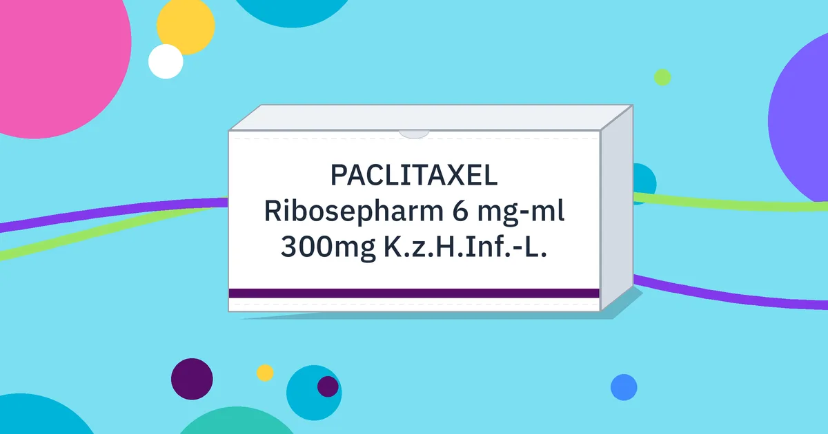 Symbolbild: Packung mit der Aufschrift PACLITAXEL Ribosepharm 6 mg-ml 300mg K.z.H.Inf.-L. (PZN 15390254) – Verfügbarkeit und Bezug in Apotheken in Frankfurt am Main