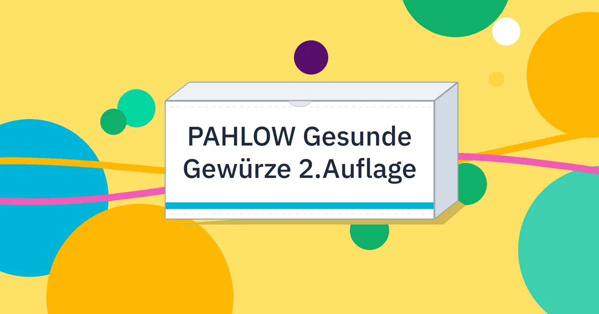 Symbolbild: Packung mit der Aufschrift PAHLOW Gesunde Gewürze 2.Auflage (PZN 07781408) – Verfügbarkeit und Bezug in Apotheken in Frankfurt am Main