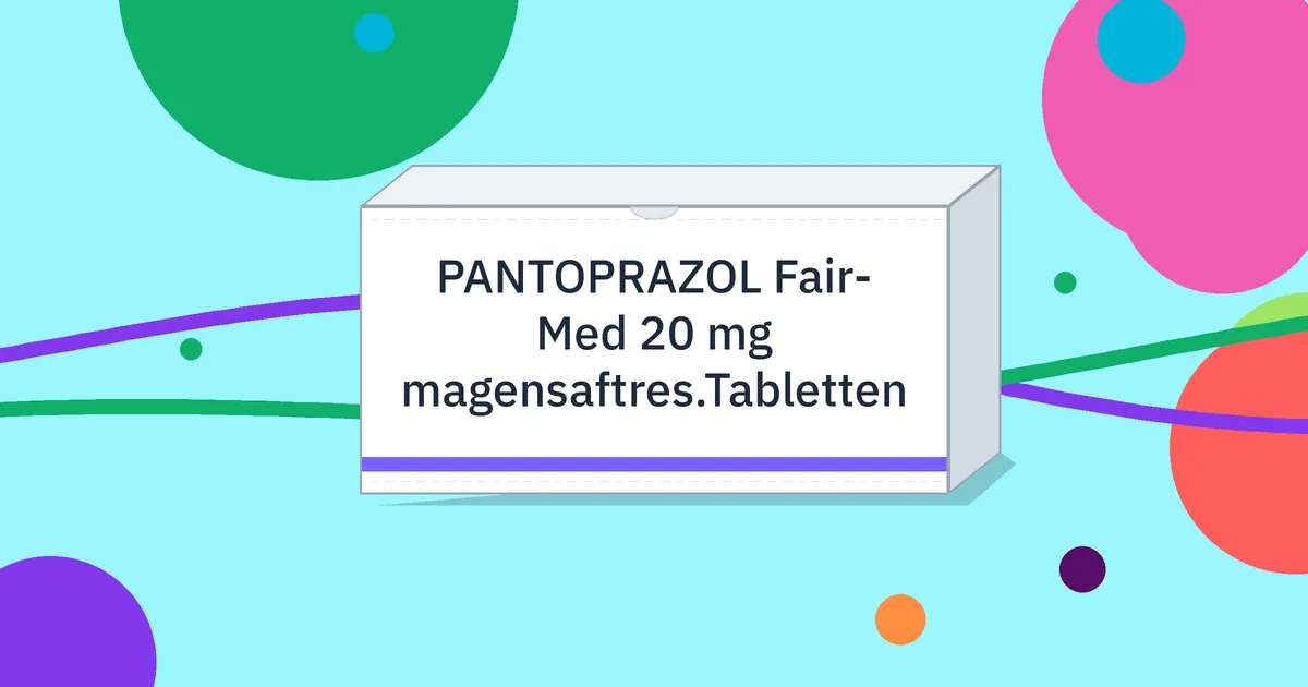 Symbolbild: Packung mit der Aufschrift PANTOPRAZOL Fair-Med 20 mg magensaftres.Tabletten (PZN 15243122) – Verfügbarkeit und Bezug in Apotheken in Frankfurt am Main
