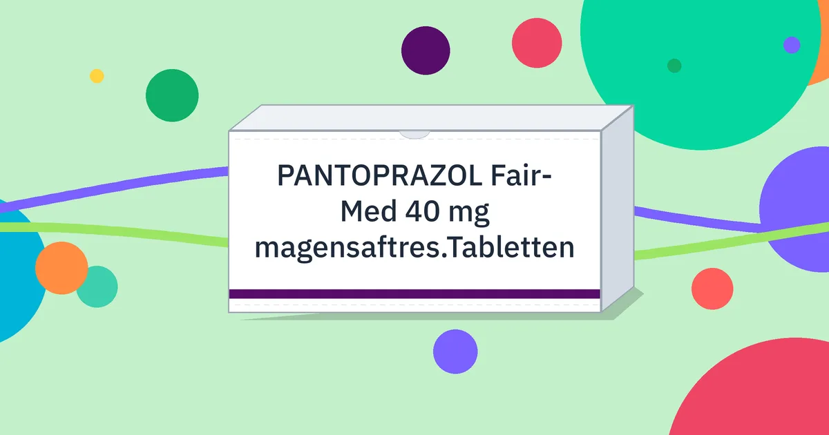 Symbolbild: Packung mit der Aufschrift PANTOPRAZOL Fair-Med 40 mg magensaftres.Tabletten (PZN 15243197) – Verfügbarkeit und Bezug in Apotheken in Frankfurt am Main