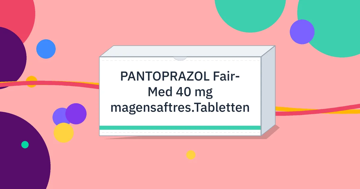 Symbolbild: Packung mit der Aufschrift PANTOPRAZOL Fair-Med 40 mg magensaftres.Tabletten (PZN 15243240) – Verfügbarkeit und Bezug in Apotheken in Frankfurt am Main