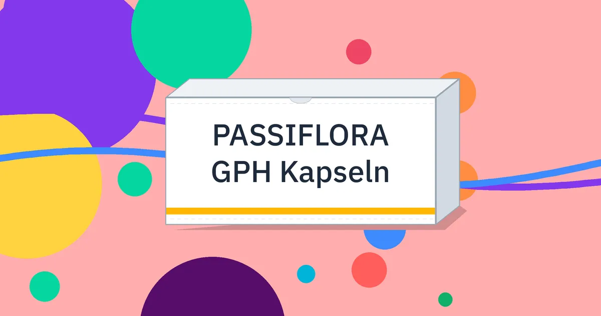 Symbolbild: Packung mit der Aufschrift PASSIFLORA GPH Kapseln (PZN 07605605) – Verfügbarkeit und Bezug in Apotheken in Frankfurt am Main