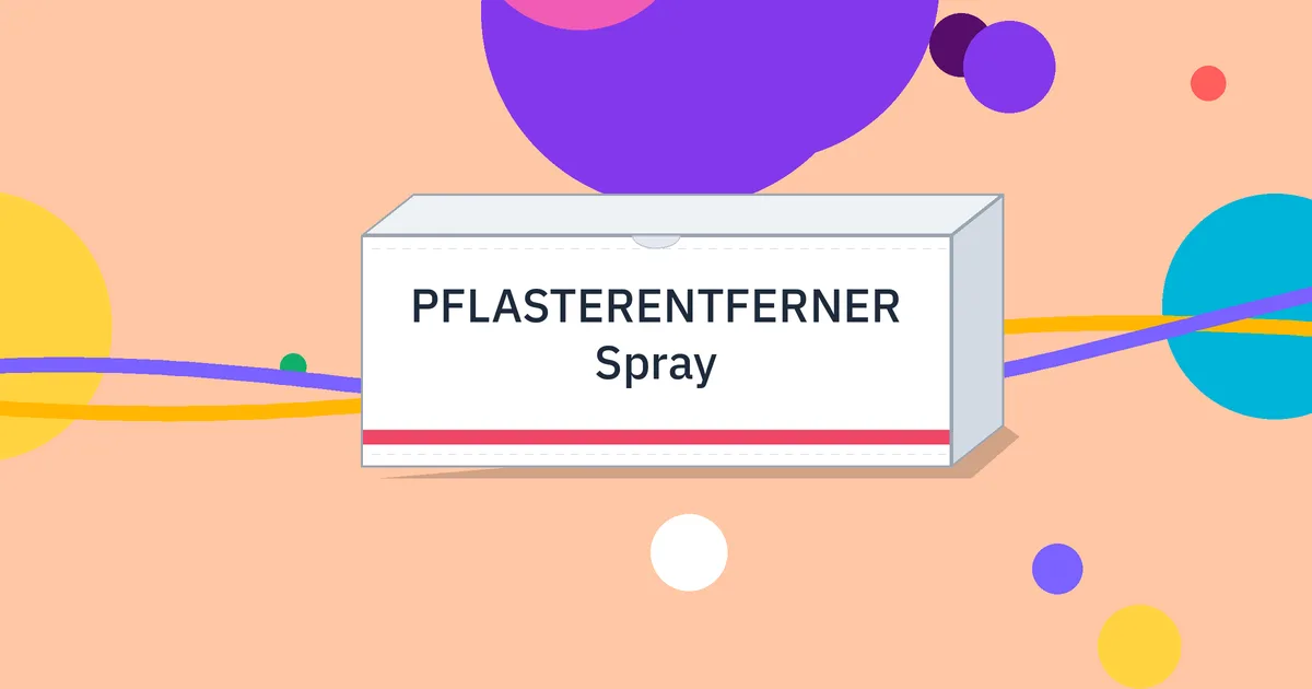 Symbolbild: Packung mit der Aufschrift PFLASTERENTFERNER Spray (PZN 09198618) – Verfügbarkeit und Bezug in Apotheken in Frankfurt am Main