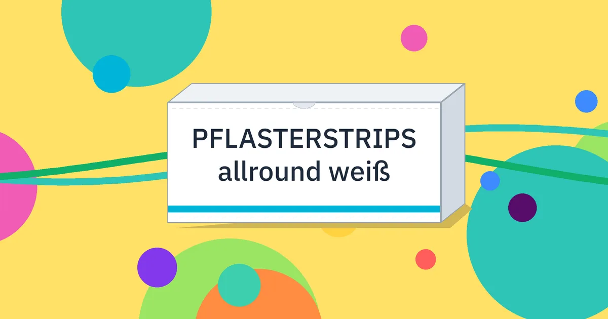 Symbolbild: Packung mit der Aufschrift PFLASTERSTRIPS allround weiß (PZN 15249188) – Verfügbarkeit und Bezug in Apotheken in Frankfurt am Main