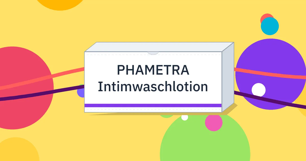 Symbolbild: Packung mit der Aufschrift PHAMETRA Intimwaschlotion (PZN 19204308) – Verfügbarkeit und Bezug in Apotheken in Frankfurt am Main