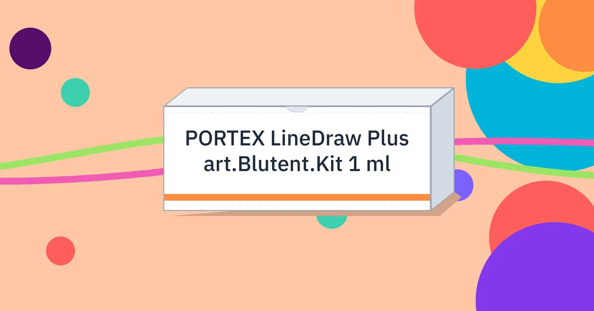 Symbolbild: Packung mit der Aufschrift PORTEX LineDraw Plus art.Blutent.Kit 1 ml (PZN 09216871) – Verfügbarkeit und Bezug in Apotheken in Frankfurt am Main