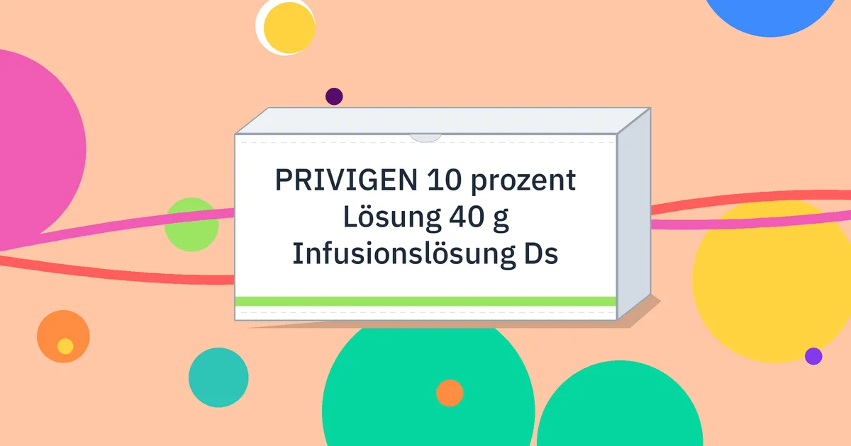Symbolbild: Packung mit der Aufschrift PRIVIGEN 10 prozent Lösung 40 g Infusionslösung Ds (PZN 19510838) – Verfügbarkeit und Bezug in Apotheken in Frankfurt am Main