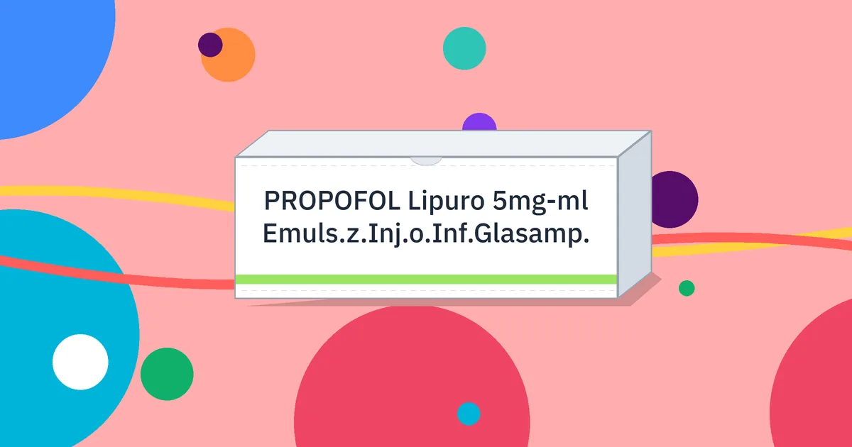 Symbolbild: Packung mit der Aufschrift PROPOFOL Lipuro 5mg-ml Emuls.z.Inj.o.Inf.Glasamp. (PZN 00204079) – Verfügbarkeit und Bezug in Apotheken in Frankfurt am Main