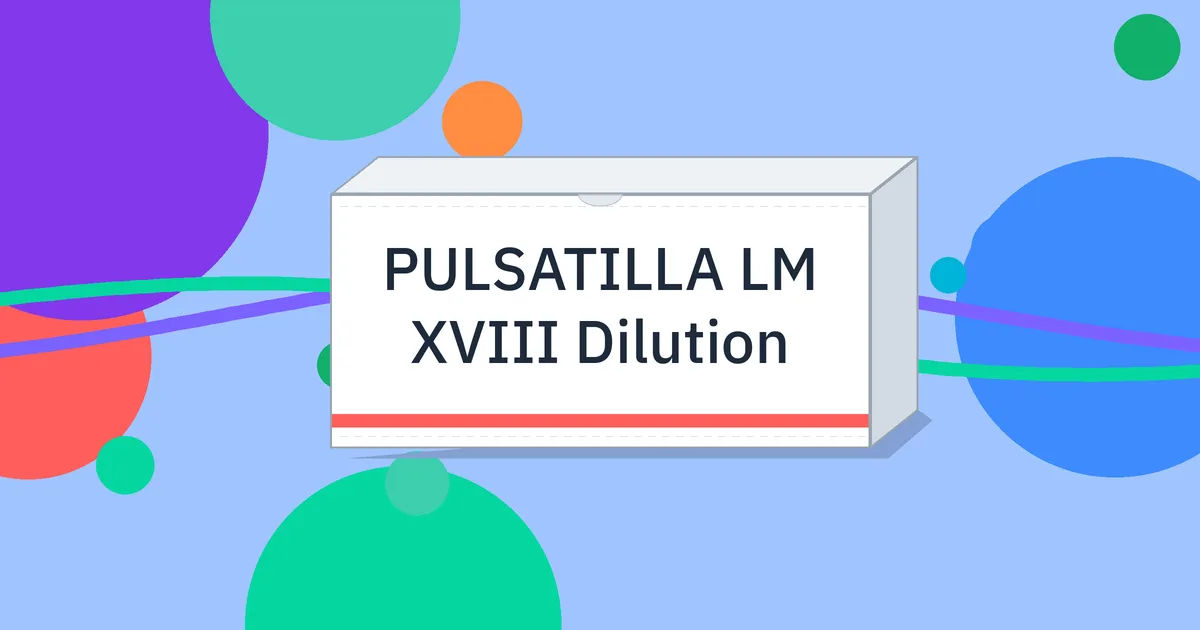 Symbolbild: Packung mit der Aufschrift PULSATILLA LM XVIII Dilution (PZN 02669032) – Verfügbarkeit und Bezug in Apotheken in Frankfurt am Main