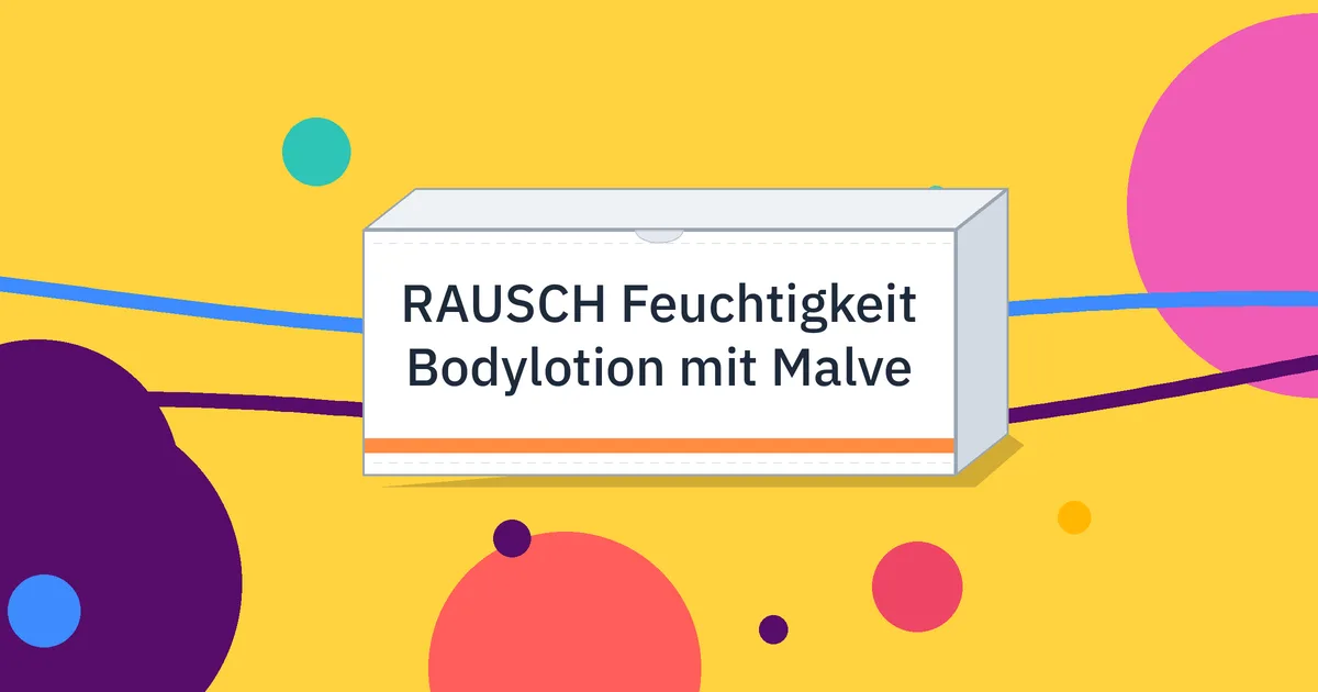 Symbolbild: Packung mit der Aufschrift RAUSCH Feuchtigkeit Bodylotion mit Malve (PZN 18743061) – Verfügbarkeit und Bezug in Apotheken in Frankfurt am Main
