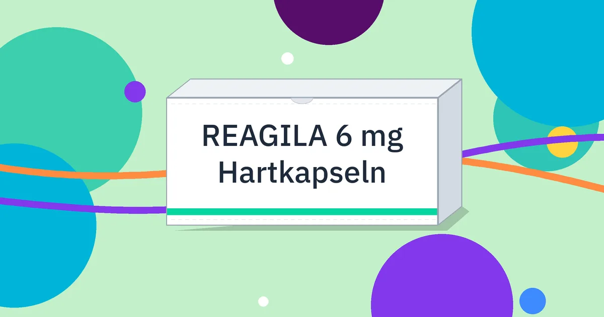 Symbolbild: Packung mit der Aufschrift REAGILA 6 mg Hartkapseln (PZN 18761722) – Verfügbarkeit und Bezug in Apotheken in Frankfurt am Main