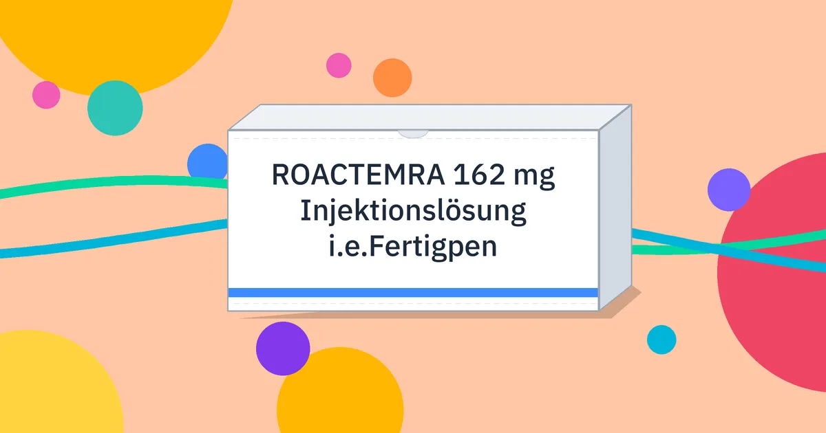 Symbolbild: Packung mit der Aufschrift ROACTEMRA 162 mg Injektionslösung i.e.Fertigpen (PZN 15582290) – Verfügbarkeit und Bezug in Apotheken in Frankfurt am Main
