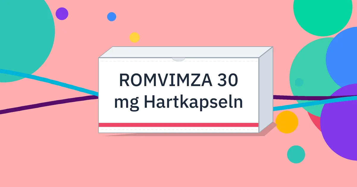 Symbolbild: Packung mit der Aufschrift ROMVIMZA 30 mg Hartkapseln (PZN 19999584) – Verfügbarkeit und Bezug in Apotheken in Frankfurt am Main