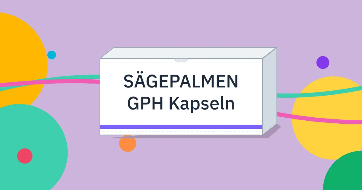 Symbolbild: Packung mit der Aufschrift SÄGEPALMEN GPH Kapseln (PZN 03066790) – Verfügbarkeit und Bezug in Apotheken in Frankfurt am Main