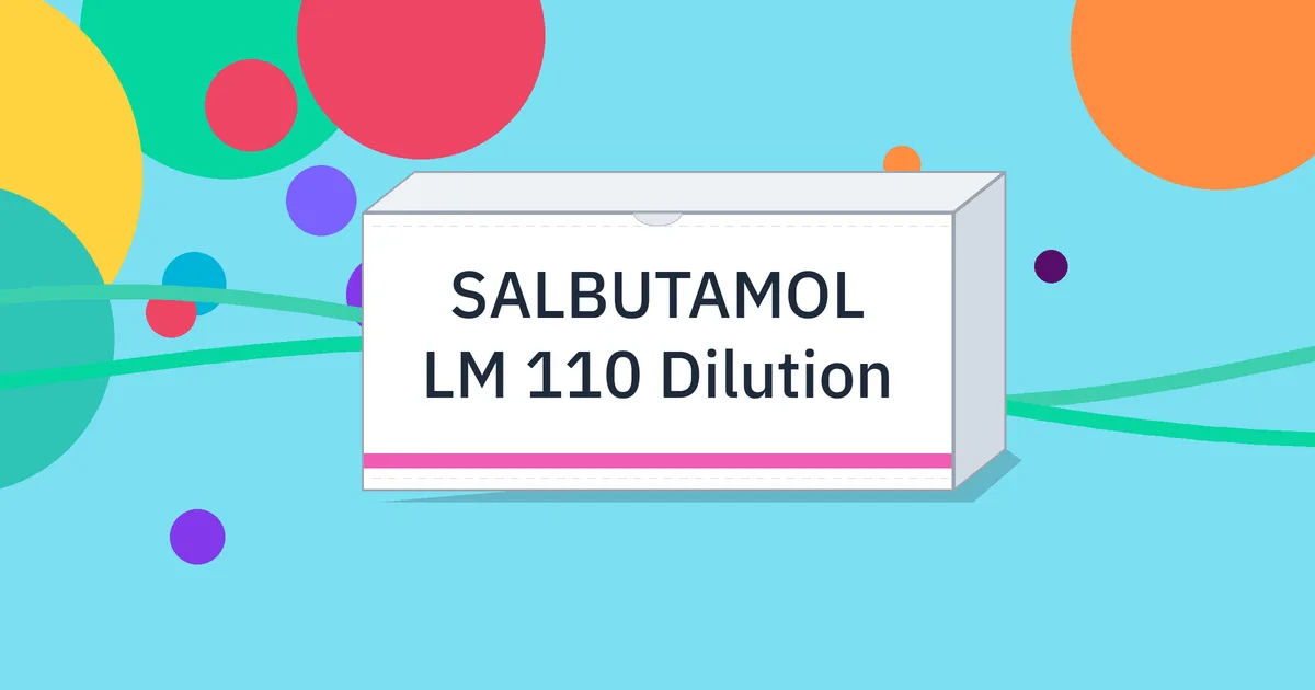 Symbolbild: Packung mit der Aufschrift SALBUTAMOL LM 110 Dilution (PZN 13177473) – Verfügbarkeit und Bezug in Apotheken in Frankfurt am Main