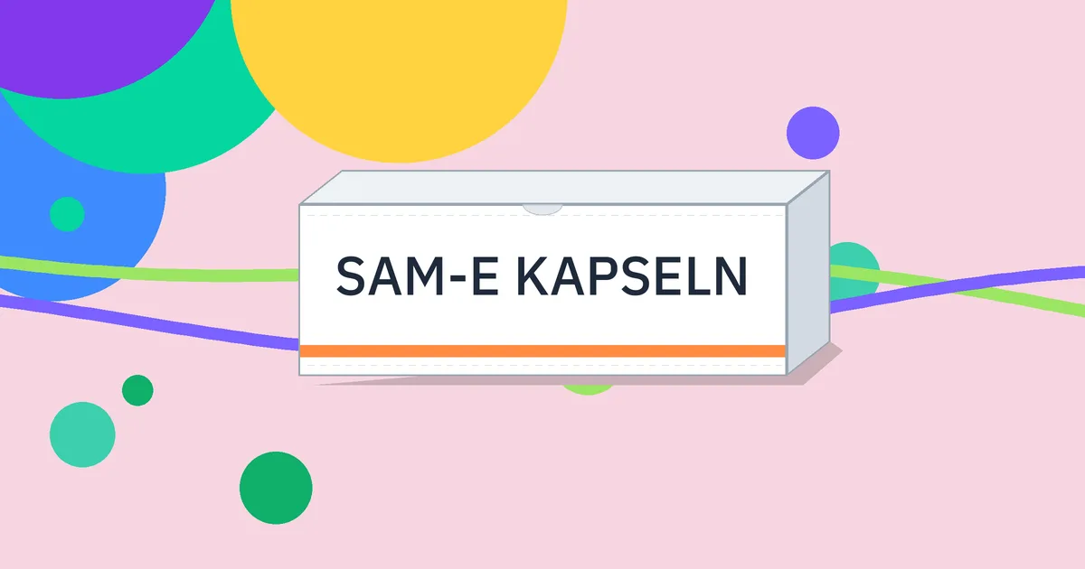 Symbolbild: Packung mit der Aufschrift SAM-E KAPSELN (PZN 18199203) – Verfügbarkeit und Bezug in Apotheken in Frankfurt am Main