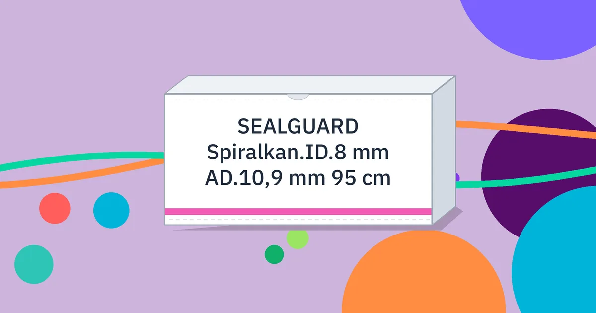 Symbolbild: Packung mit der Aufschrift SEALGUARD Spiralkan.ID.8 mm AD.10,9 mm 95 cm (PZN 06792841) – Verfügbarkeit und Bezug in Apotheken in Frankfurt am Main