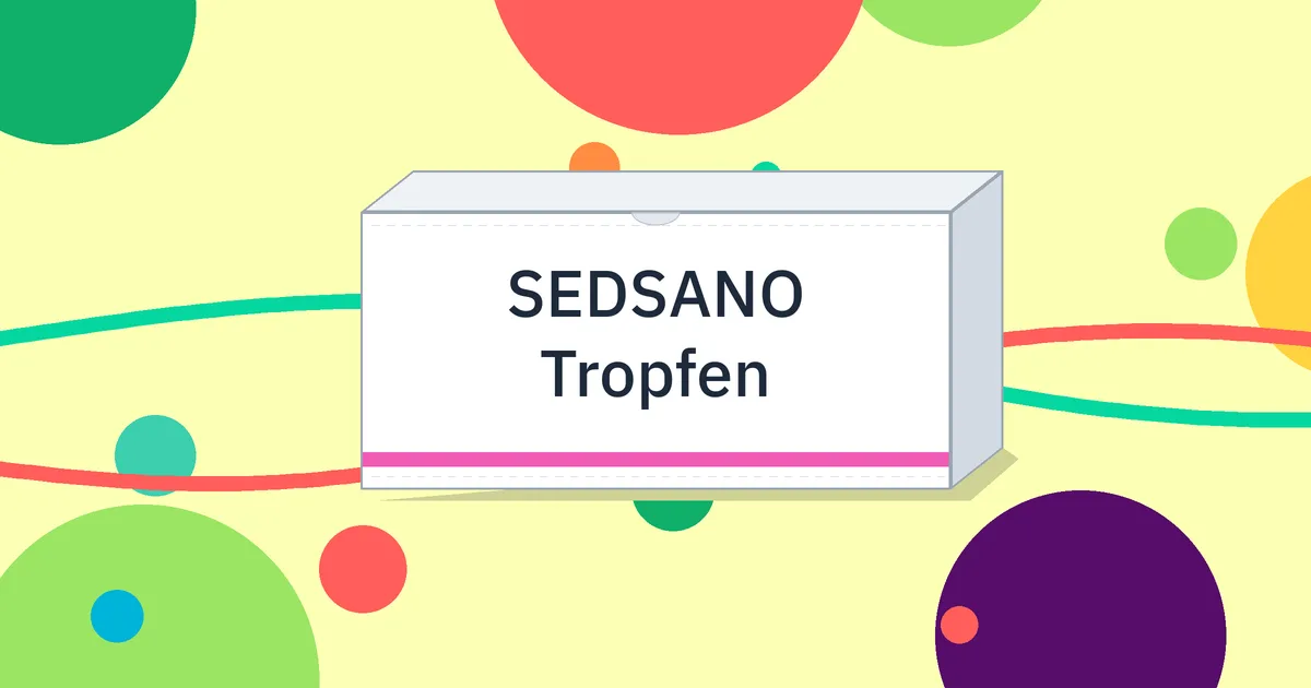 Symbolbild: Packung mit der Aufschrift SEDSANO Tropfen (PZN 00926097) – Verfügbarkeit und Bezug in Apotheken in Frankfurt am Main