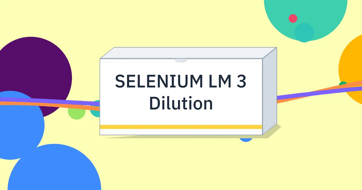 Symbolbild: Packung mit der Aufschrift SELENIUM LM 3 Dilution (PZN 13185679) – Verfügbarkeit und Bezug in Apotheken in Frankfurt am Main