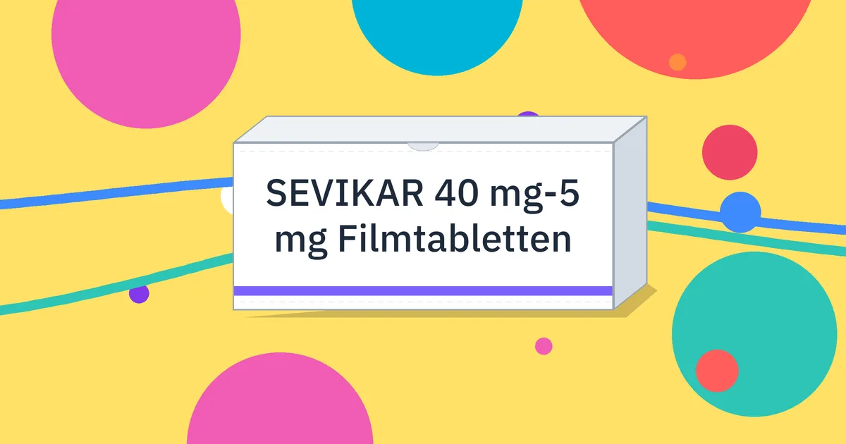 Symbolbild: Packung mit der Aufschrift SEVIKAR 40 mg-5 mg Filmtabletten (PZN 07515664) – Verfügbarkeit und Bezug in Apotheken in Frankfurt am Main