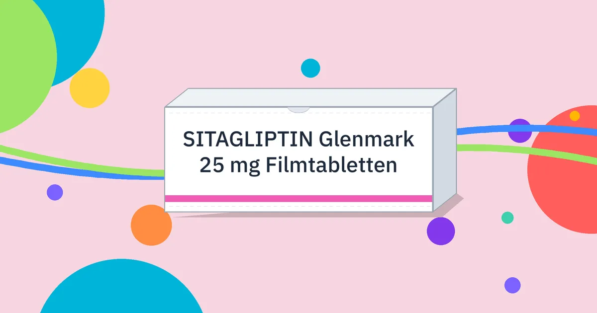 Symbolbild: Packung mit der Aufschrift SITAGLIPTIN Glenmark 25 mg Filmtabletten (PZN 17974108) – Verfügbarkeit und Bezug in Apotheken in Frankfurt am Main