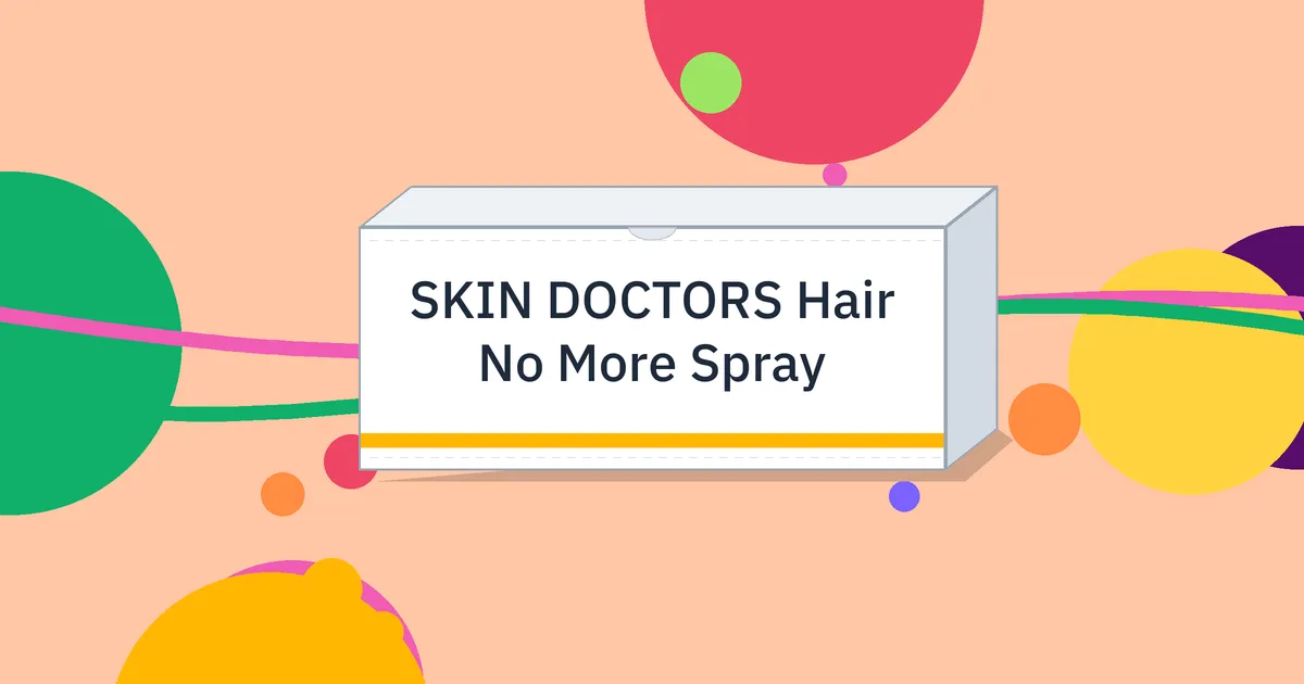 Symbolbild: Packung mit der Aufschrift SKIN DOCTORS Hair No More Spray (PZN 09088002) – Verfügbarkeit und Bezug in Apotheken in Frankfurt am Main