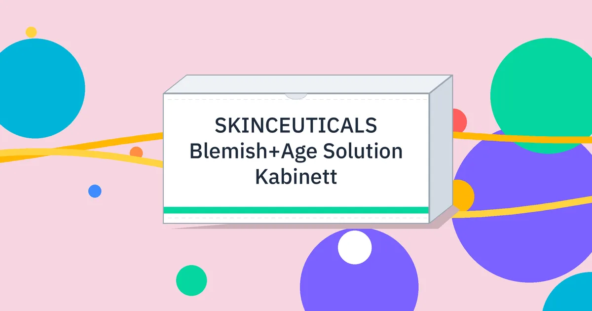 Symbolbild: Packung mit der Aufschrift SKINCEUTICALS Blemish+Age Solution Kabinett (PZN 13816045) – Verfügbarkeit und Bezug in Apotheken in Frankfurt am Main