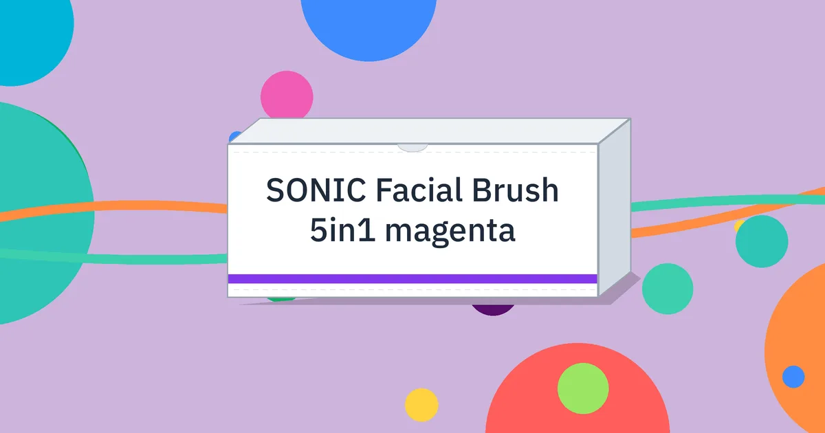 Symbolbild: Packung mit der Aufschrift SONIC Facial Brush 5in1 magenta (PZN 18805773) – Verfügbarkeit und Bezug in Apotheken in Frankfurt am Main
