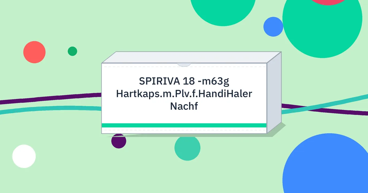 Symbolbild: Packung mit der Aufschrift SPIRIVA 18 -m63g Hartkaps.m.Plv.f.HandiHaler Nachf (PZN 02286549) – Verfügbarkeit und Bezug in Apotheken in Frankfurt am Main
